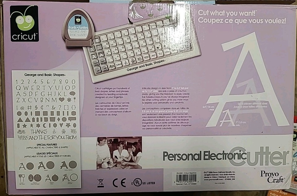 Cricut Personal Electronic Cutter Machine CRV001 by Provo Craft - NEW W ...