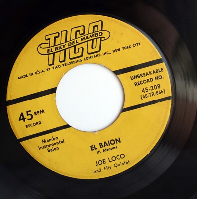 JOE LOCO Latin 45rpm El Baion b/w Gee HEAR | eBay