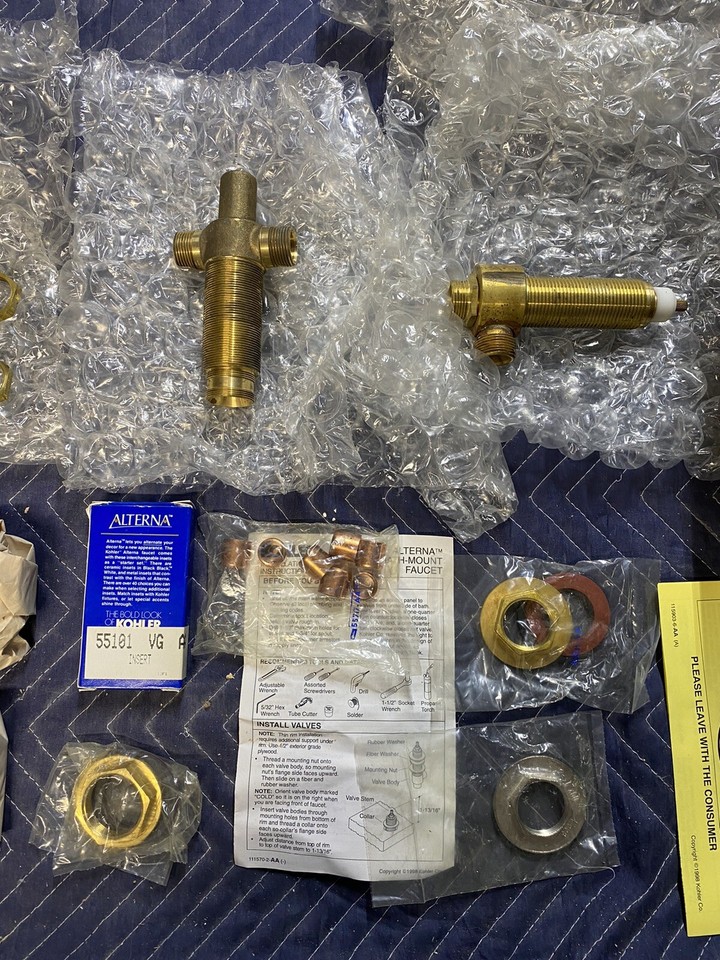 Kohler Alterna deck-mount high-flow faucet K-6505-PR polished brass | eBay
