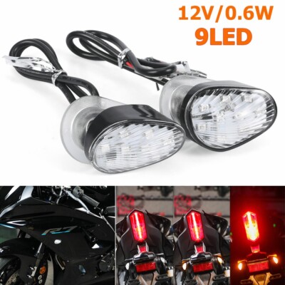 Flush Mount LED Turn Signals Lights Indicator For YAMAHA YZF R1 R6 R7 ...