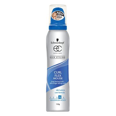 SCHWARZKOPF EXTRA CARE CURL FLX MOUSSE 150ML FLEX - 150G EXTRACARE ...