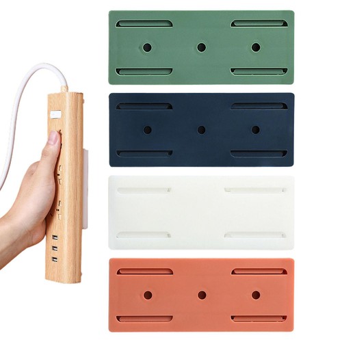 Wall-Mount Self Adhesive Power Strip Holder Fixator Socket Cable Fixer ...