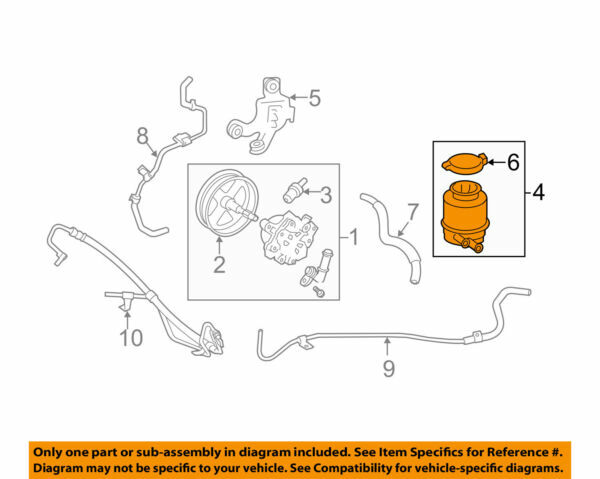 44360-33040 Toyota Reservoir assy, vane pump oil 4436033040, New ...