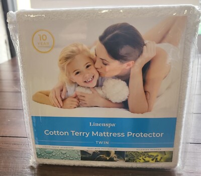 Linenspa Premium Mattress Protector White - Twin Waterproof Design | eBay