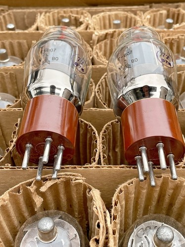 2 x G-807/G807 BROWN Russian Beam Tetrodes MATCHED NEW NOS USSR (1625 / ...