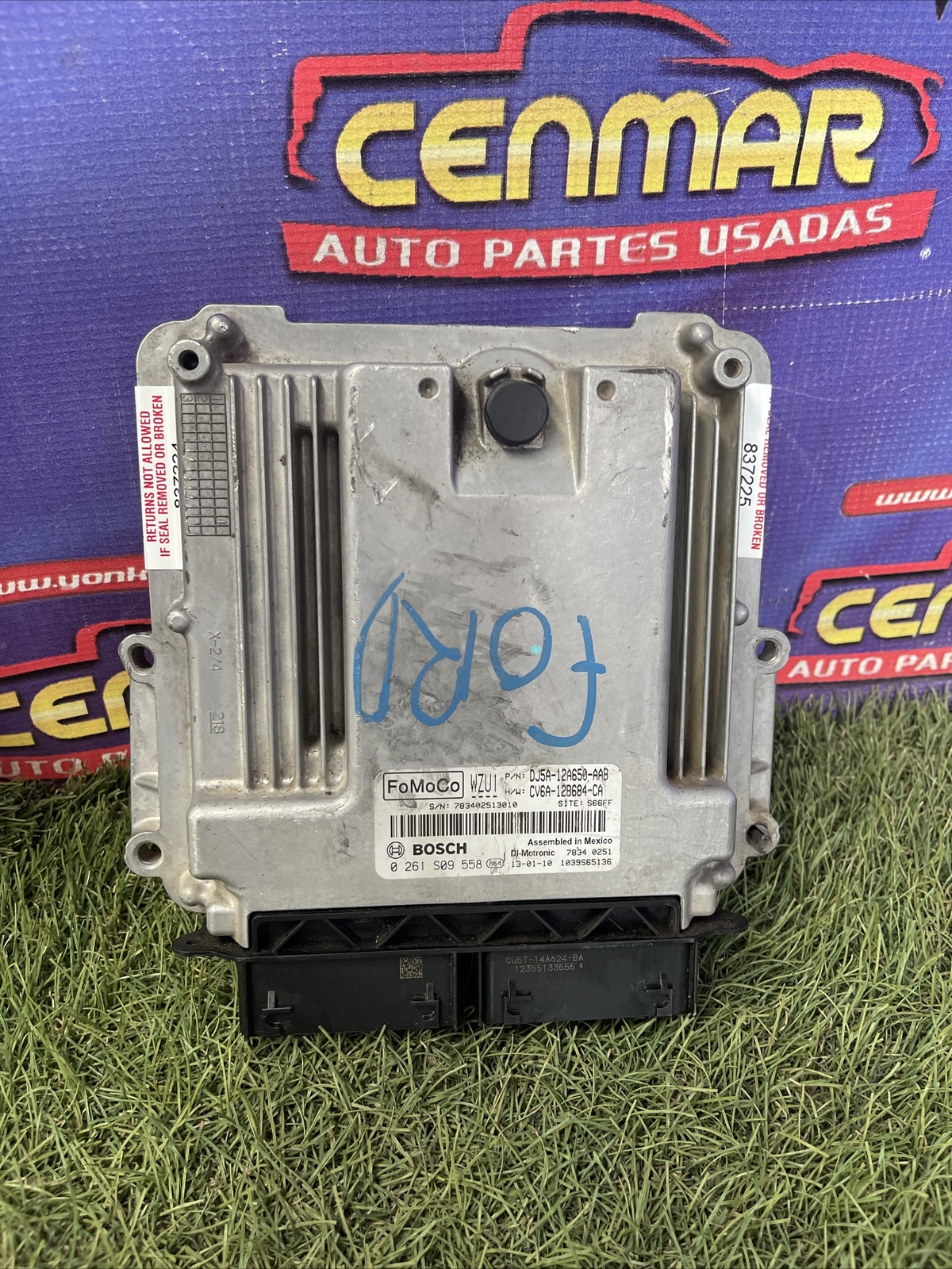 2013 Ford Escape 1.6L DJ5A-12A650-AAB Engine Computer Brain Box ECU ECM ...