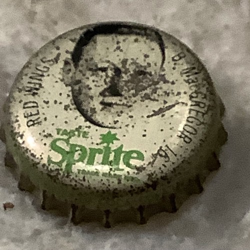 1964-65 Coca Cola Coke SPRITE Bruce MacGregor Detroit Red Wings RARE ...