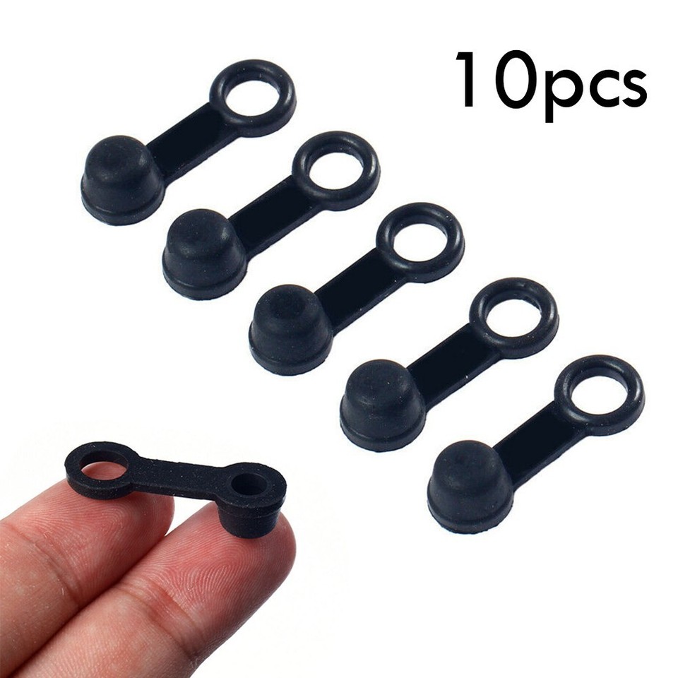10X Brake Bleed Nipple Screw Dust Cap Cover Rubber Motorcycle ...