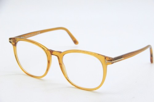 NEW TOM FORD TF 5754-B 041 CLEAR BROWN AUTHENTIC FRAMES EYEGLASSES 53 ...