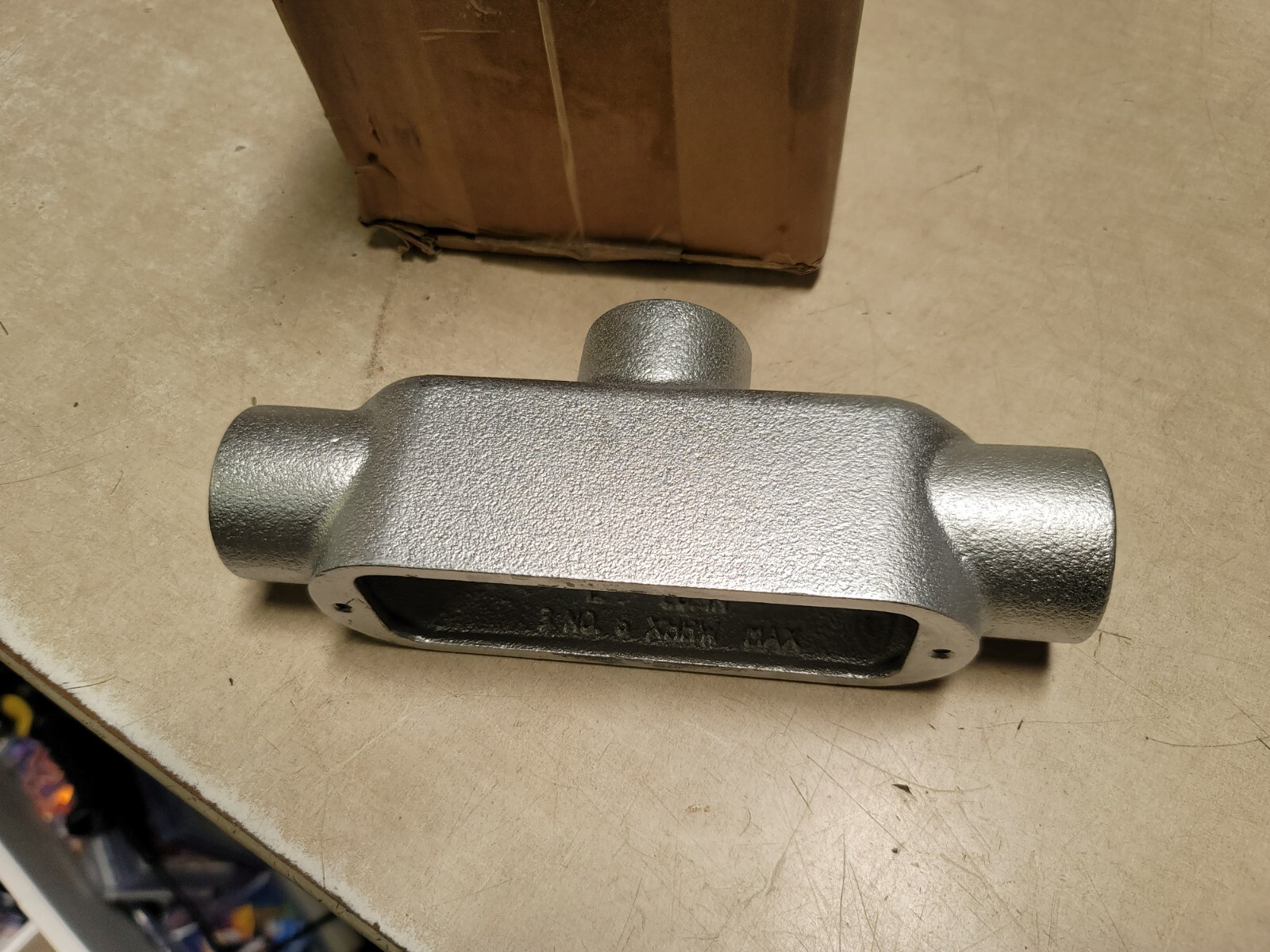 Box of 5 Topaz 1" inch Conduit Body Type YB TB3M Malleable Iron Zinc ...