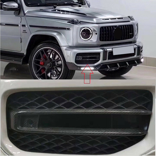 For Mercedes G-Class W463 G63 AMG Carbon Fiber Front Bumper Fog Lamp ...