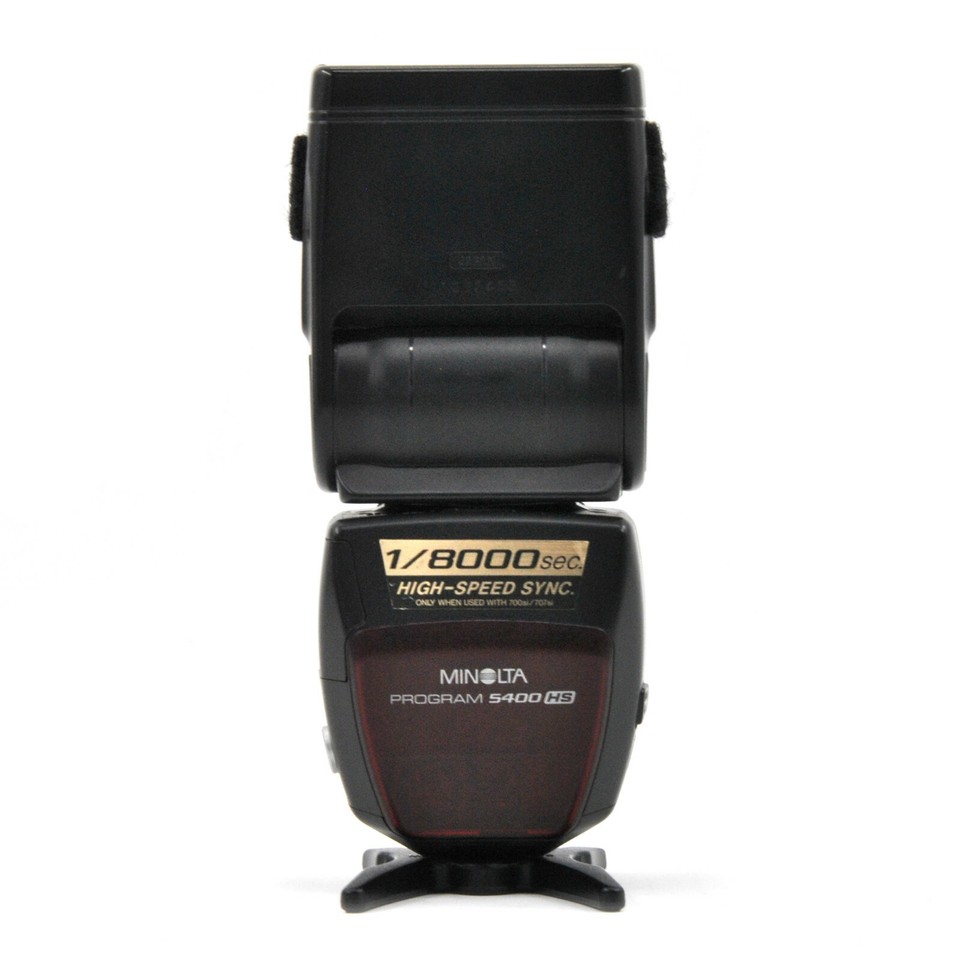 Minolta Program 5400 HS Electronic Flash w/ Case & Stand! Good Condition! | eBay