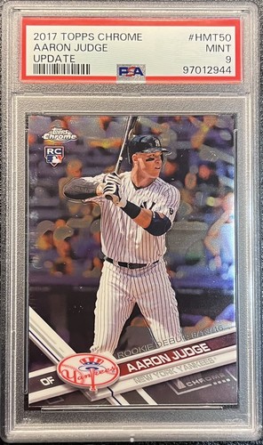 🔥Aaron Judge RC🔥2017 Topps Chrome Update #HMT50 Rookie PSA 9 Mint | eBay