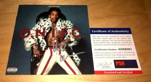 Wiz Khalifa ONIFC Signed Autographed CD Cover PSA | eBay
