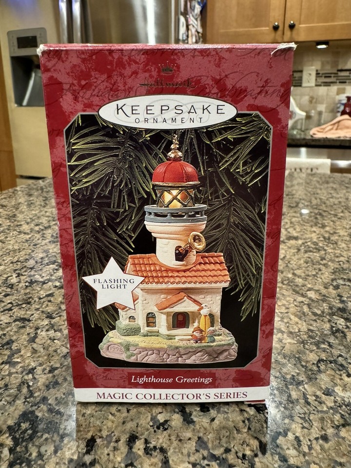 Complete Set of 13 Hallmark Lighthouse Ornaments from years 1997-2009 ...