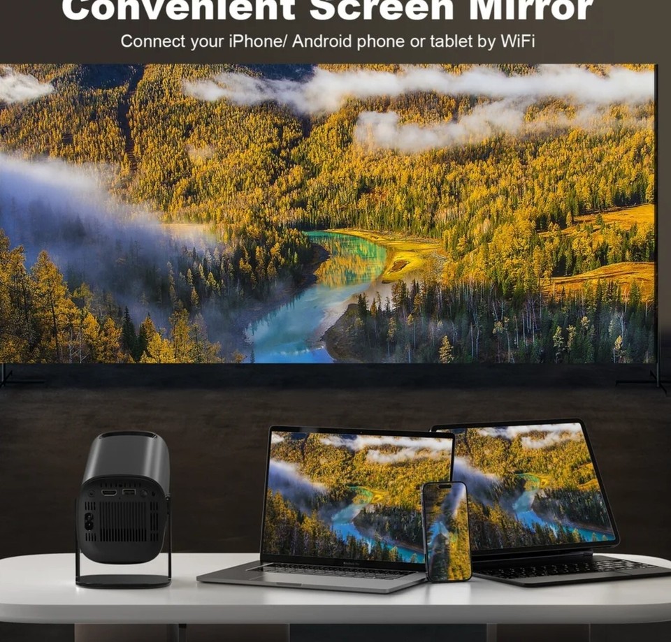 P30 Smart Mini Projector Android 11 Wifi6 Support 4k 1080p Projector 2 ...