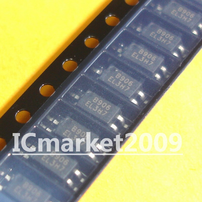 100 PCS EL3H7C SOP-4 EL3H7 EL 3H7 SMD-4 4 Pin SSOP Phototransistor ...