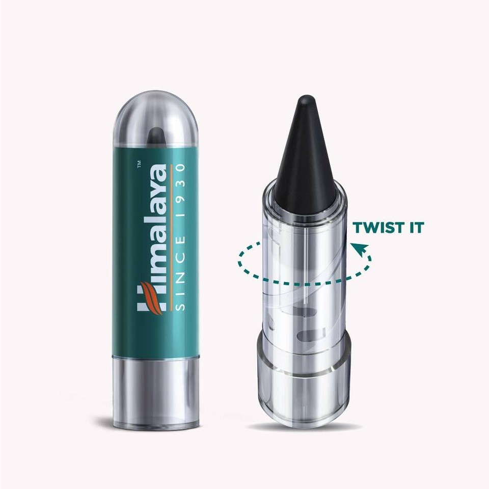 3 PC Himalaya Herbals KAJAL KOHL Natural Ingredients Black 2.7gm each ...