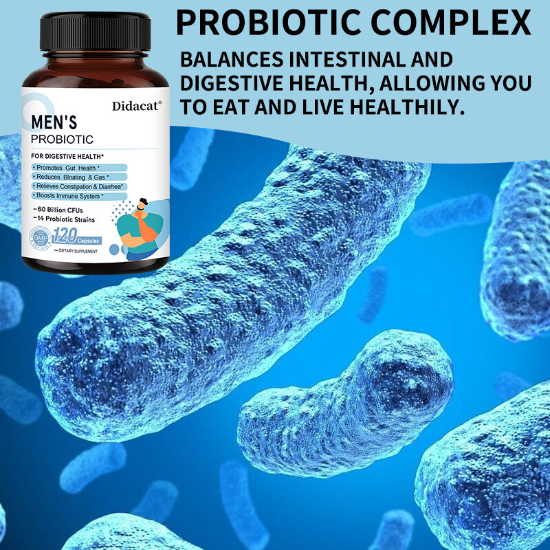 Men'S Probiotic Immune Capsules 50 Billion Cfu 120 Pills Healthy ...