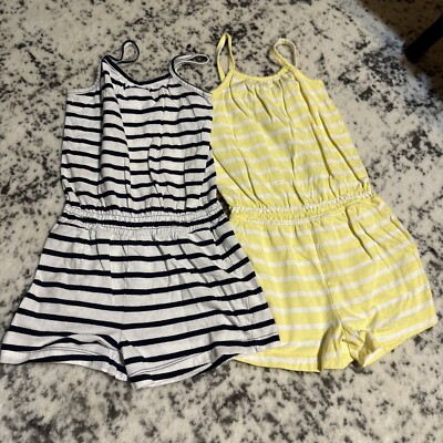 Baby Gap Girls 5t striped romper set | eBay
