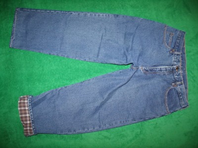 Men's Field Tested Guide Gear Flannel Lined Straight Jeans Cotton (36 ...