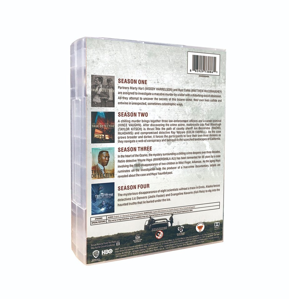 True Detective the Complete Series Seasons 1-4 (DVD 12-Disc Box Set ...