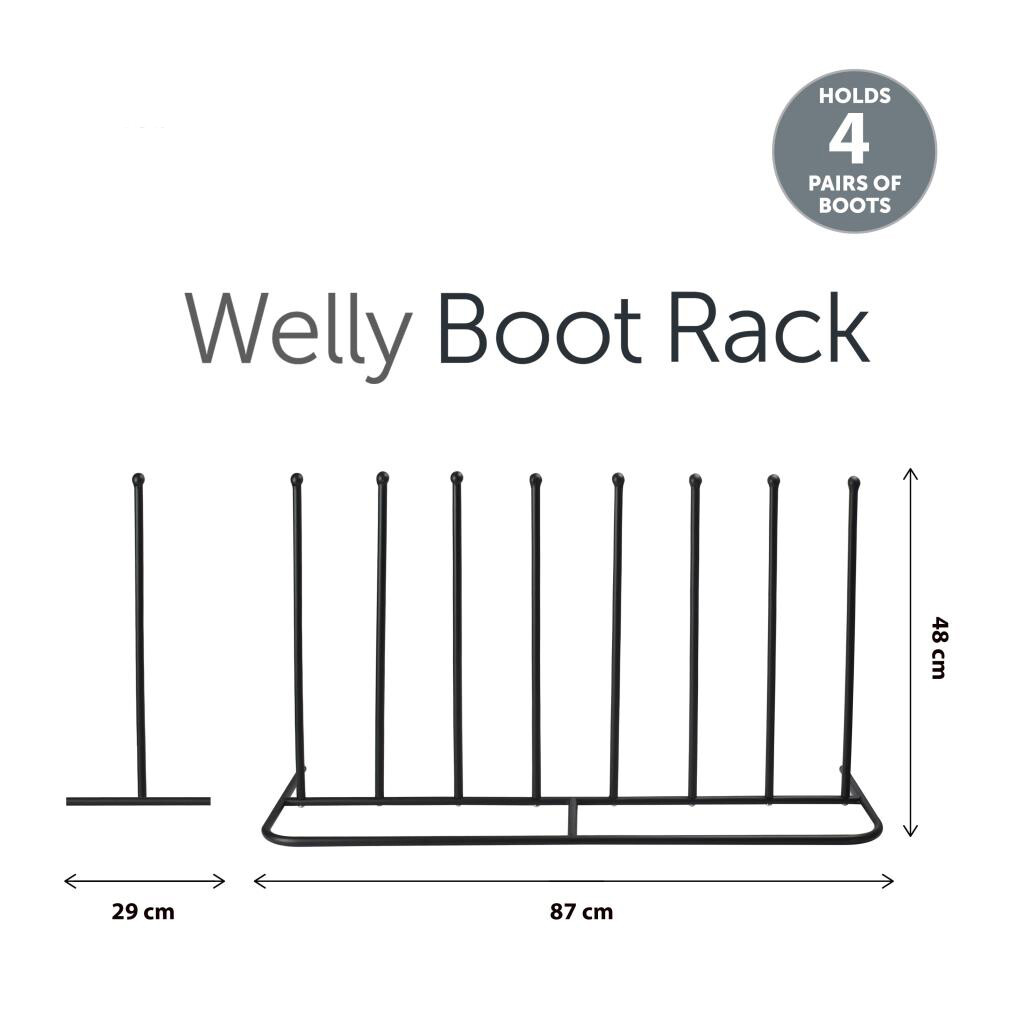 4 Pair Wellington Walking Boot Rack Stand | Wellies Welly Shoes ...