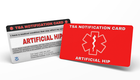 Artificial Hip TSA Notification Card - Air Travel, Easy TSA Checkpoint ...