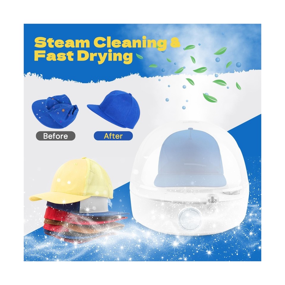 Hat Cleaner, Automatic Hat Steam Cleaner, Hat Shaper, All in One Hat ...