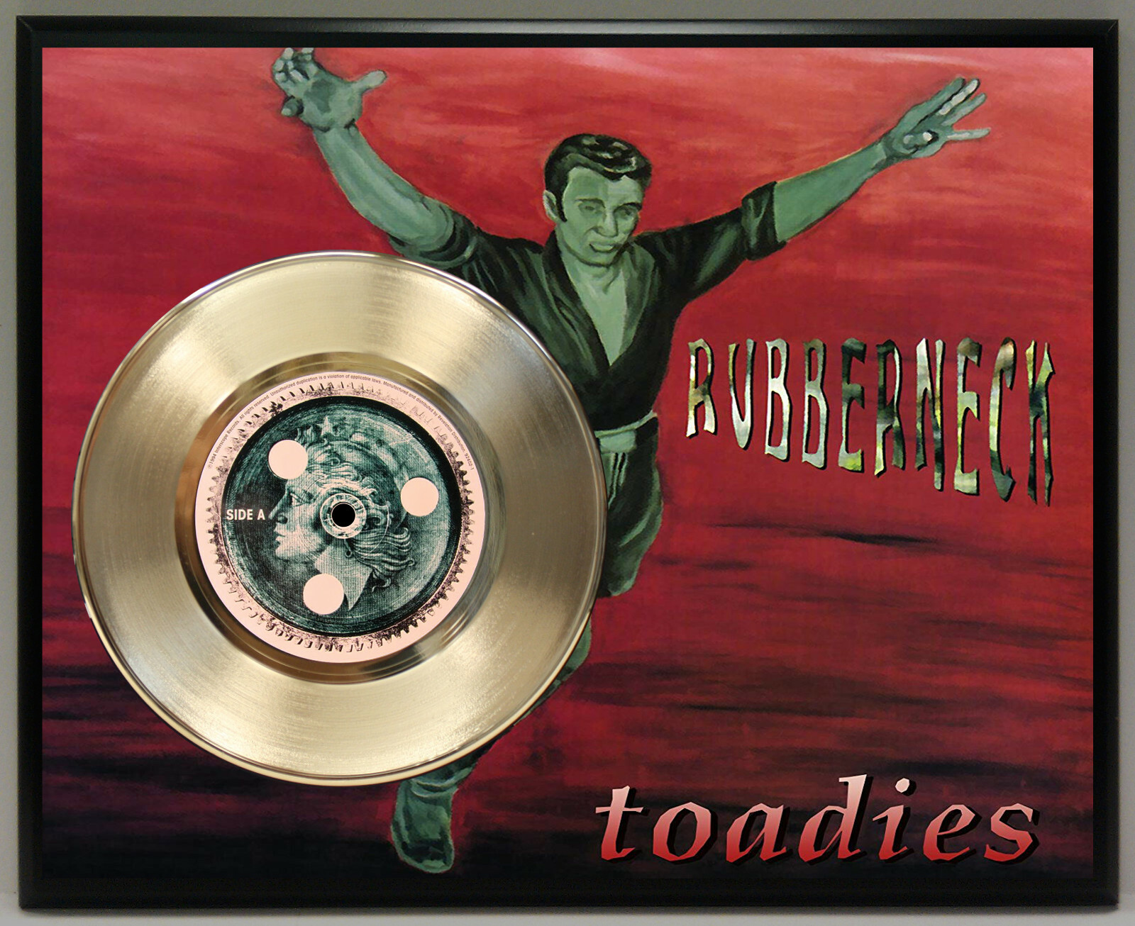 Toadies Poster Art Metalized Vinyl Record Music Memorabilia Plaque Wall ...