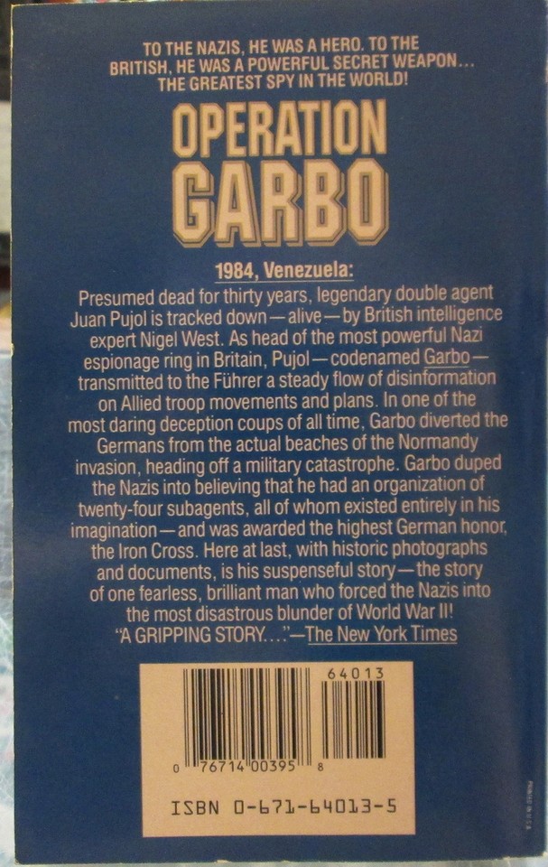 Operation Garbo (USED) 9780671640132 | eBay