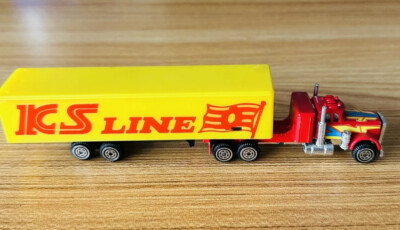 Vintage 1980s Diecast Unbranded SEMI TRACTOR TRAILER K S Line 7” 1:64 ...