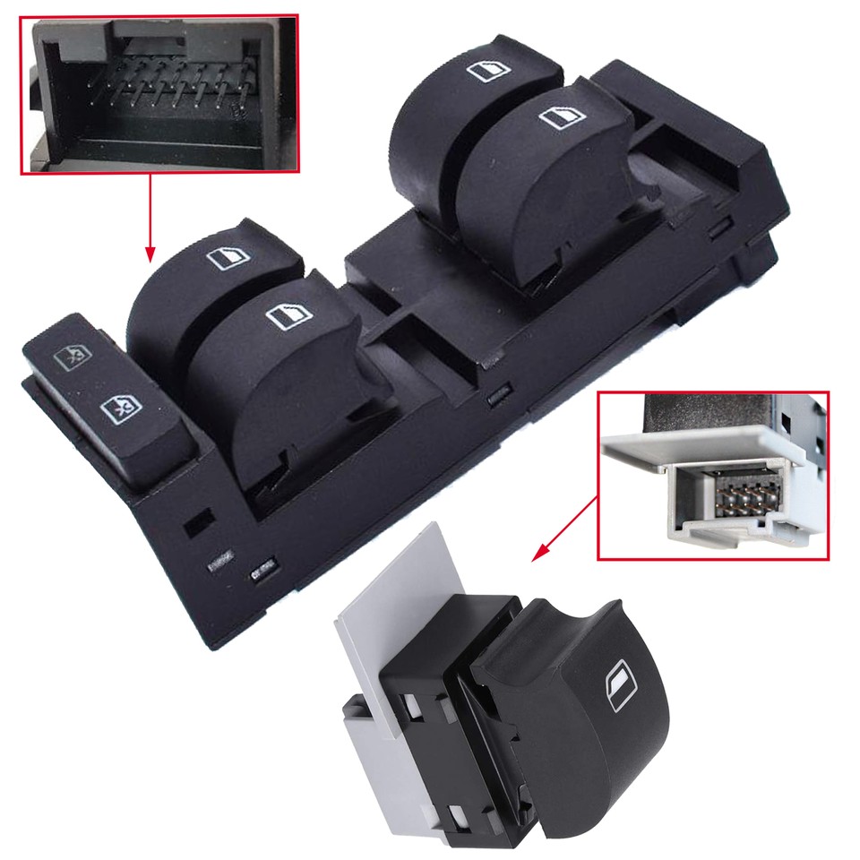 Order Window Lifter Front Left + Right Button for Audi A3 A6 4B0959851B ...