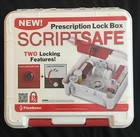 Prescription lock box Script safe TWO locking features LOCK TO A FLAT ...
