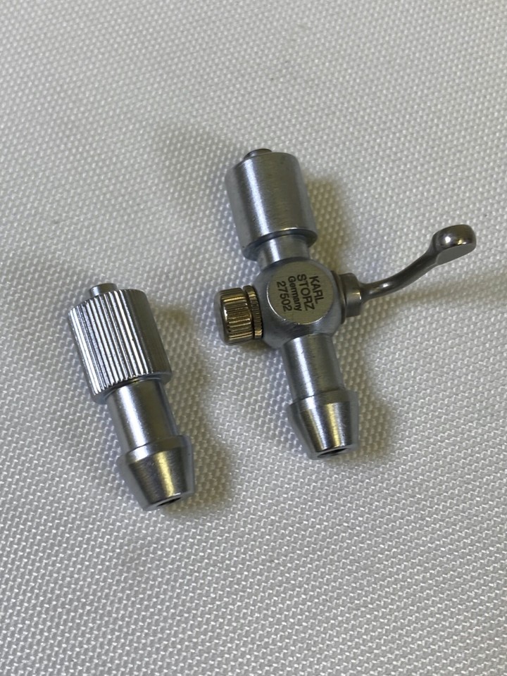 Karl Storz 6002000 27502 Luer Lock w/ Valve & Hahn Adapters Set Urology ...