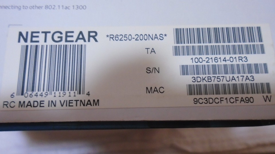 Netgear AC1600 Smart WiFi Router Dual Band Gigabit R6250-200NAS -- BEST ...