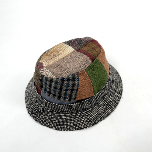 Hanna Hats of Donegal Irish Walking Tweed wool Multicolor Patchwork ...