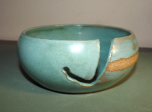 Artisian Signed AW Handcrafted Pottery Yarn Bowl - 6"Diam x 3"tall | eBay