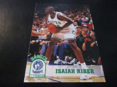 ISAIAH RIDER (minnesota timberwolves) 1993/94 hoops ROOKIE card #367 ...