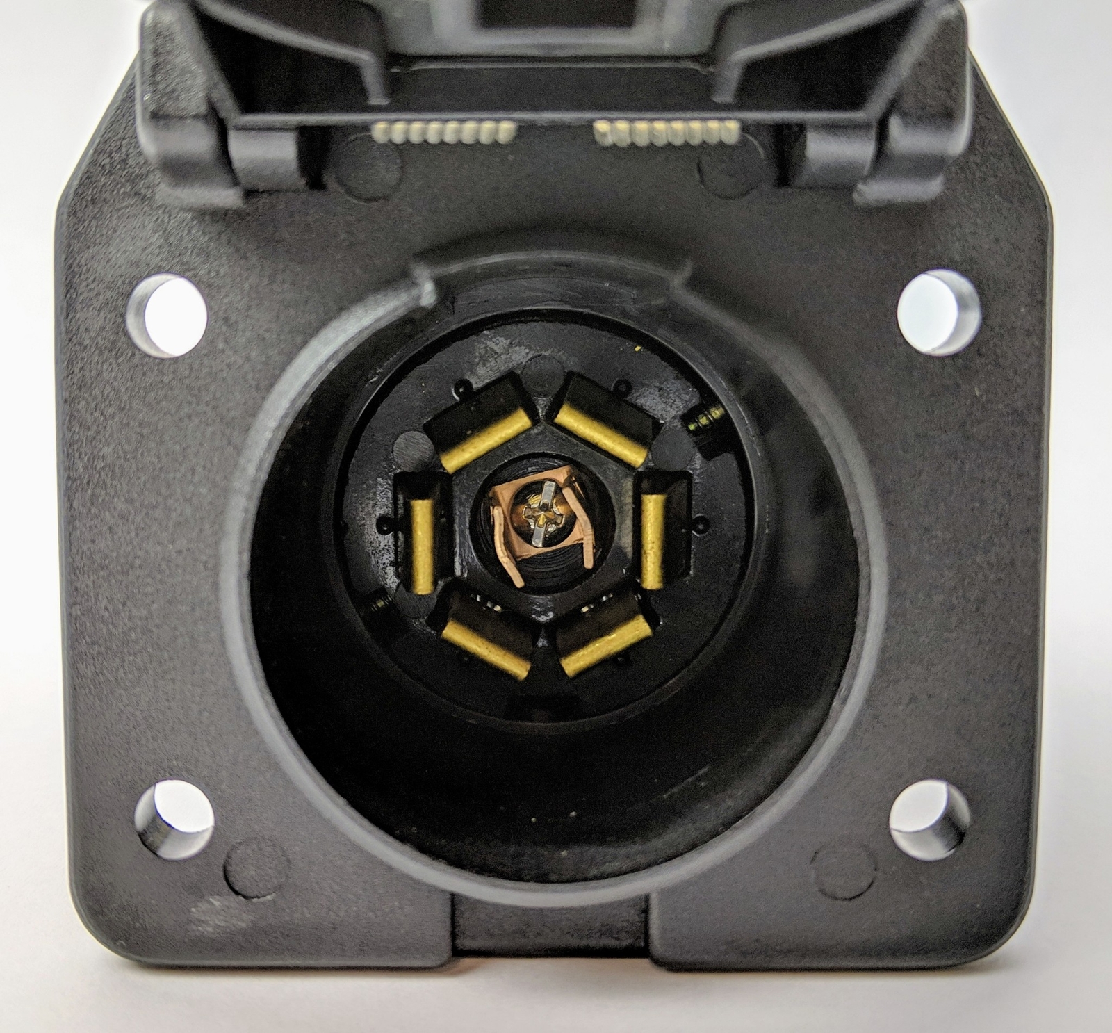 Pollak Car End Socket Black 7 Pole 6-24 Volt Outlet 12-707E Set of 2 | eBay