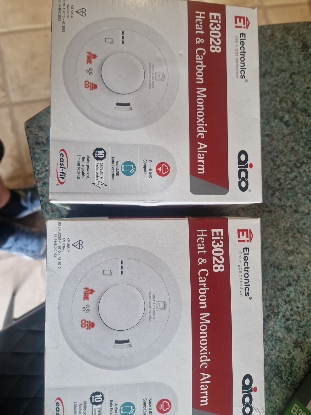 AICO Ei3028 Mains Powered Multi-Sensor Heat & Carbon Monoxide Alarm for sale online | eBay