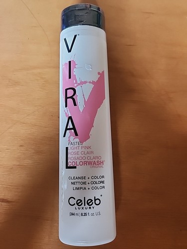 Celeb Luxury Viral Colorwash Shampoo Pastel Light Pink, 8.25 Fl Oz ...