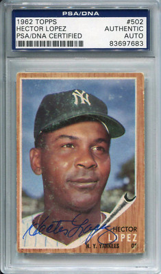 Hector Lopez Autographed 1962 Topps Card (PSA) | eBay