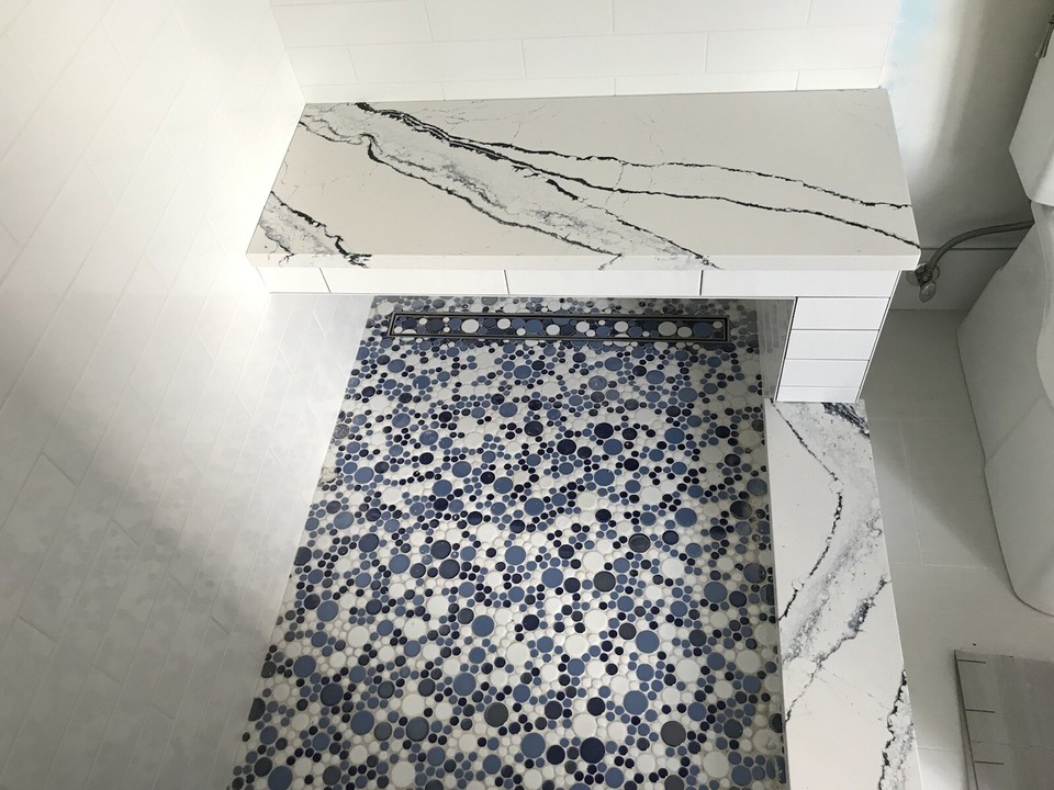 Rectangular Floating Shower Bench -Schluter Kerdi-Board 2"- L36 ...