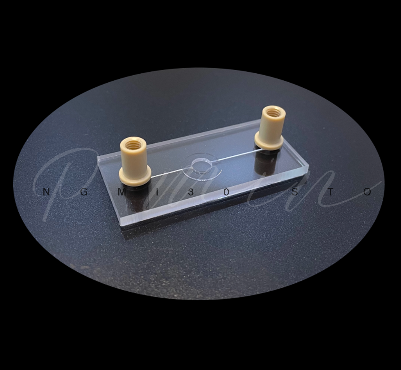 1PC Microfluidic electrochemical cell culture three-electrode flow cell ...