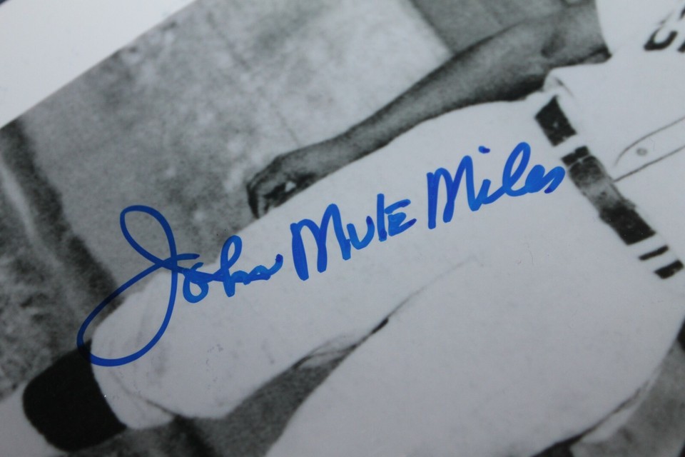 JOHN "MULE" MILES AUTOGRAPHED CHICAGO 8X10 PHOTO | eBay