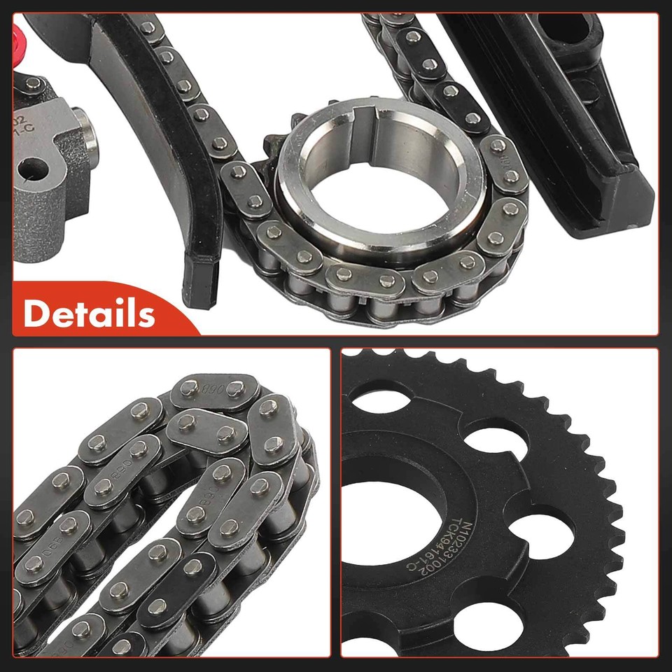 11pcs Engine Timing Chain Kit for Mazda B2600 1989-1993 MPV 1989-1994 ...