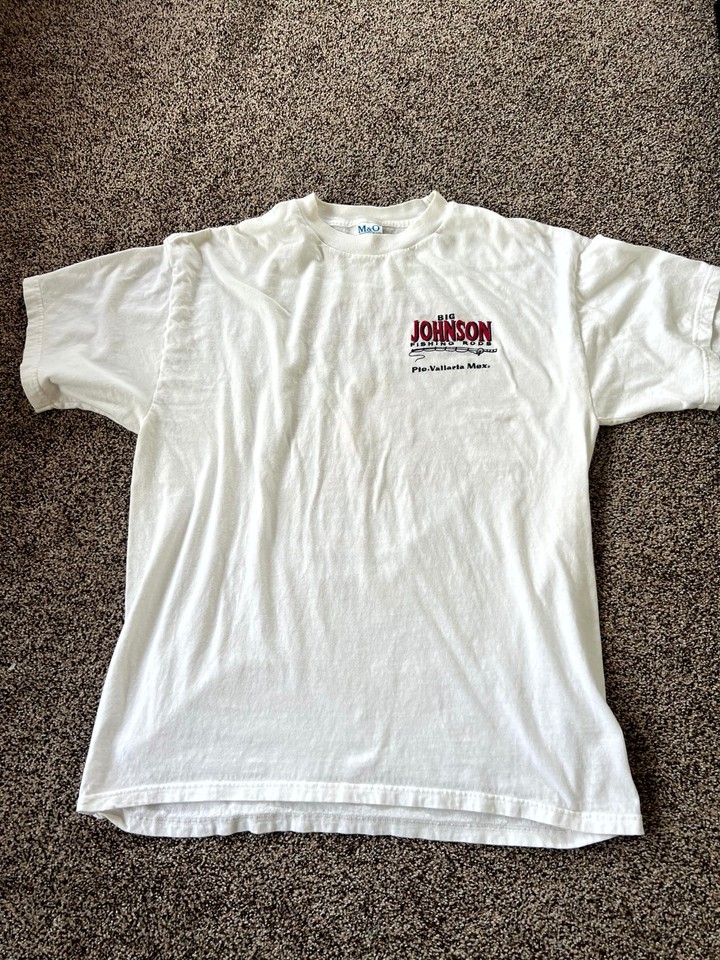 M & O Knits Big Johnson Fishing Rods Catch’n Snapper T shirt XL | eBay
