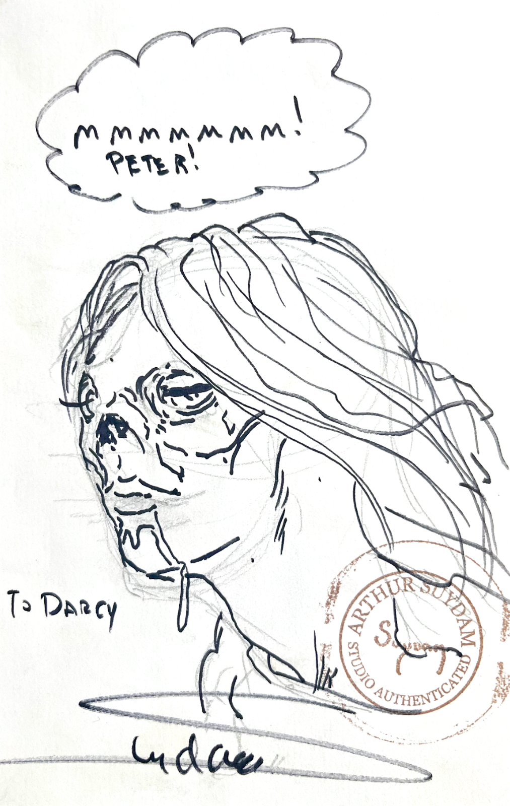 Arthur Suydam Zombie Gwen Stacy sketch original art Marvel Zombies ...