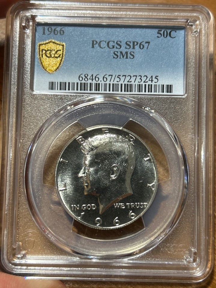 1966 SMS Clear No FG Kennedy Silver Half Dollar PCGS SP67 | eBay
